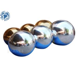 Quality Airtight Double Layer Disco 8m Inflatable Chrome Ball for sale