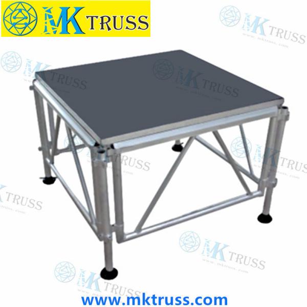 Quality Black and Customized Adjustable Legs Outdoor Assemble Event Stage with for sale