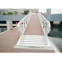 Quality 300kgs/Sqm Loading Capacity Aluminum Alloy Gangway Ramps Floating Bridge Pontoon Marina Dock With Bolts And Nuts for sale