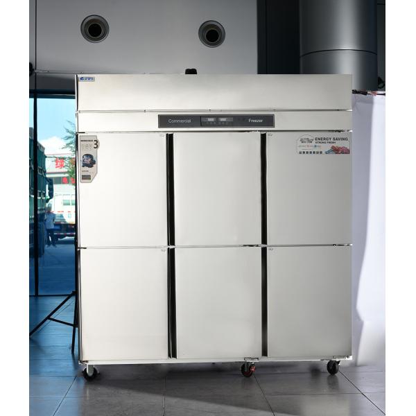Quality Vertical Six-Door Stainless Steel Upright Refrigerator  2~8℃/-6 ~ -15℃ for sale