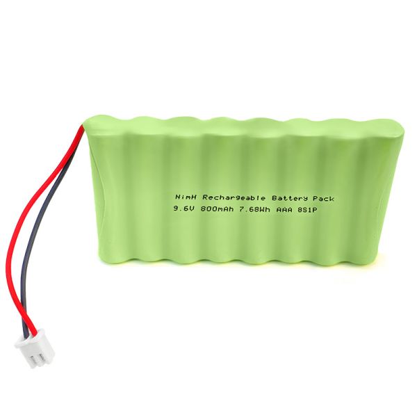 Quality OEM NiMH Battery Pack 800mah 9.6V 8S1P AAA Rechargeable Battery For Toy Solar Light for sale