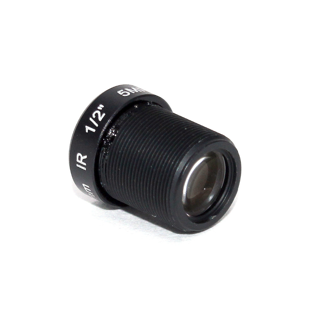 HD 5.0Megapixel 16mm CCTV Lens M12 IP Camera Lens F2.0 M12*P0.5 Fixed Iris 1/2" Image Format 96Degree Viewing Angle