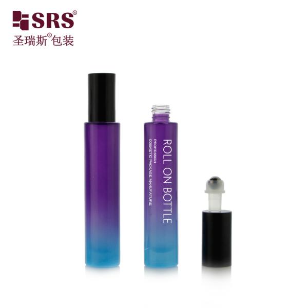 Quality GB1-15ml Essential Oil Roll On Container Gradient Purple Blue Colored Customized for sale