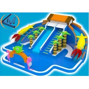 Quality Customized Movable Inflatable Water Park Slide Suitable For Outdoor for sale