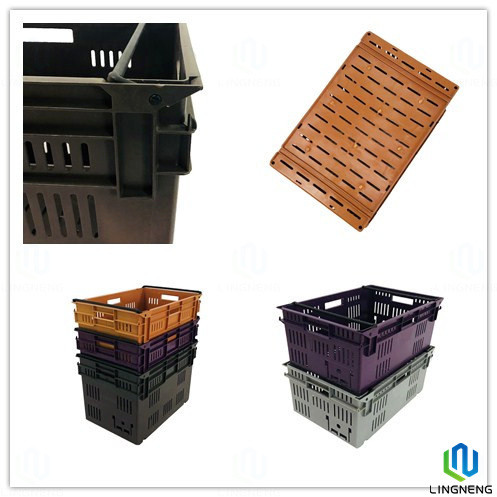 Quality 80L Stackable Ventilated Plastic Crates For Fruits And Vegetable Lightweight for sale