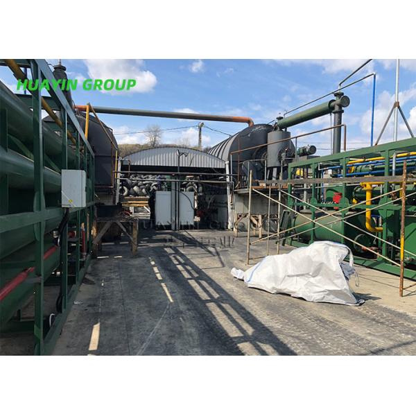 Quality Small Semi Continuous Plastic Pyrolysis Plant With Auto Feeder System for sale