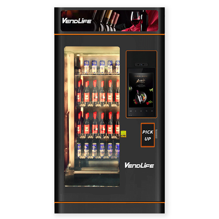Quality OEM Wine Vending Machines , Gapless elevator vending machine Explosionproof for sale
