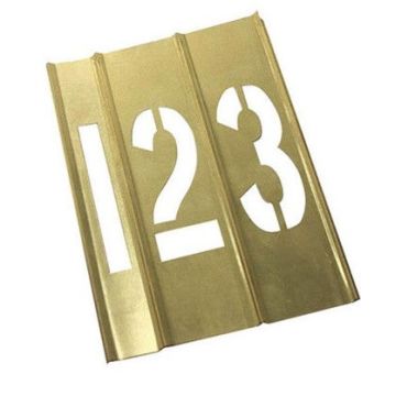 Quality Brass Adjustable Letter And Figure Stencil Set For Paint for sale