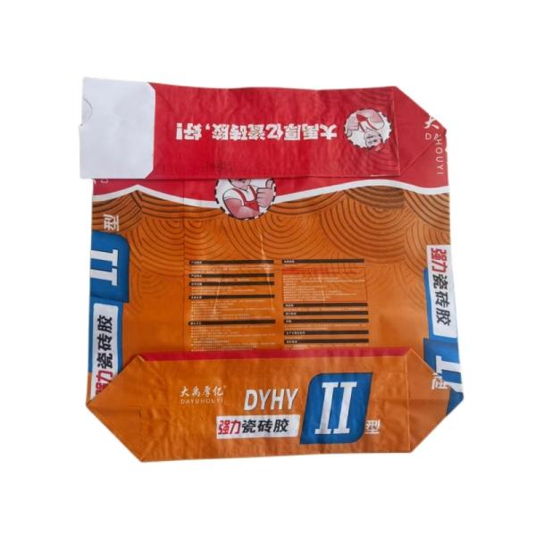 Quality Waterproof Kraft Paper Cement Bags Multi Wall 20kg Offset Printing for sale
