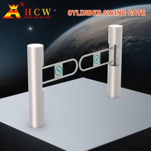 Quality HCW Opening Swing Gate Flap Barrier Supermarket Security Barrier Smart Card Door for sale