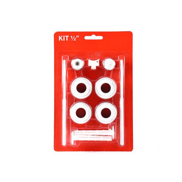 Quality 1/2 inch Set of Aluminium Radiator Accessories Kits with 2 brackets Packed in a Blister for Radiator for sale