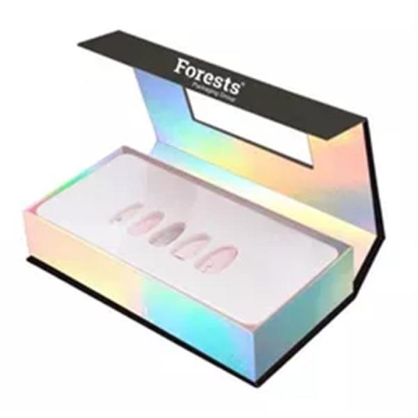 Quality False Press On Nail Packaging Rigid Boxes Custom Logo Cardboard Speciality Paper for sale