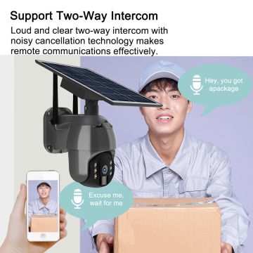 Quality WiFi 15600mAh Battery Powered Security Camera 2.4Ghz Smart PIR for sale