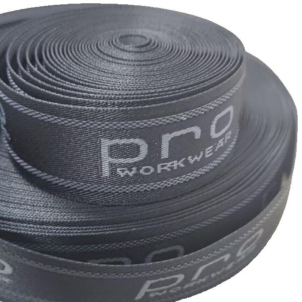 Quality Garment Waistbands Customized Durable Polyester Webbing Premium 30mm Jacquard Woven Non Stretch Belt for sale
