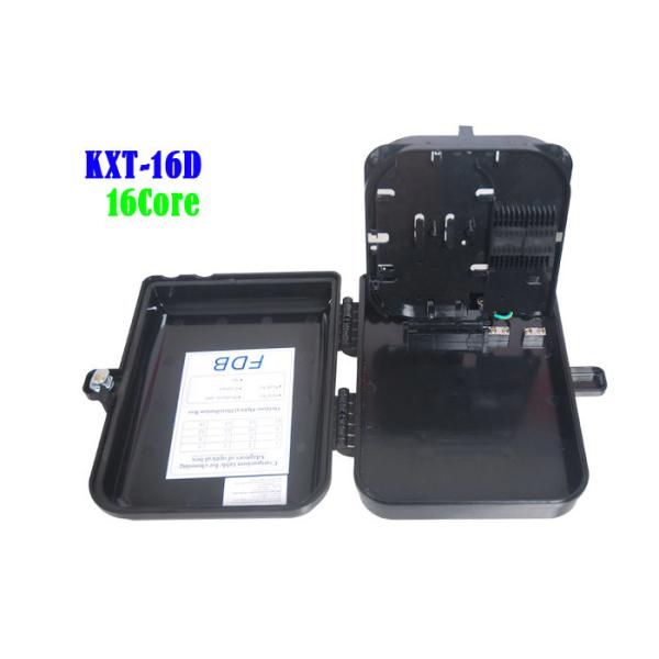 Quality Black Fiber Optic Distribution Box , Fiber Optic Enclosures Wall Mount for sale