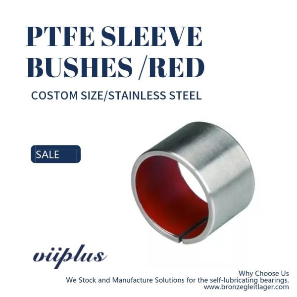 Quality Polymer Plain Bearings Types Composite Self-Lubricating Red Bushing Without Pb for sale