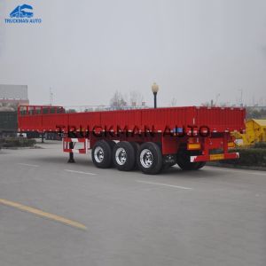 Quality Side Wall Custom Semi Trailers , Semi Tipper Trailer Loading Cargo 60T for sale