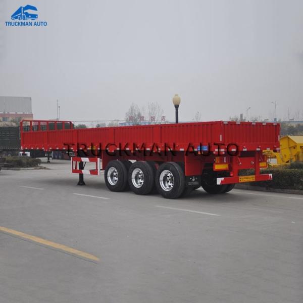 Quality Side Wall Custom Semi Trailers , Semi Tipper Trailer Loading Cargo 60T for sale