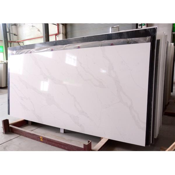 Quality White Calacatta Indoor 30mm Quartz Kitchen Countertops for sale