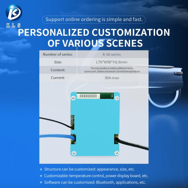 Quality Hardware BMS 7S 10S 36V 13S 48V 24V 5A For Ebike Battery Custom Ev Bms System for sale
