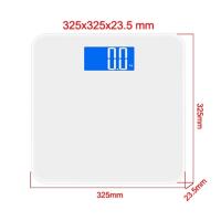 Quality Impact Resistant Extra Large Glass Platform Digital Bathroom Scale for sale