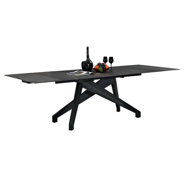 Quality 2.6 Meter Stone Look Dining Table , Rectangle Dining Table Heat Resistant for sale