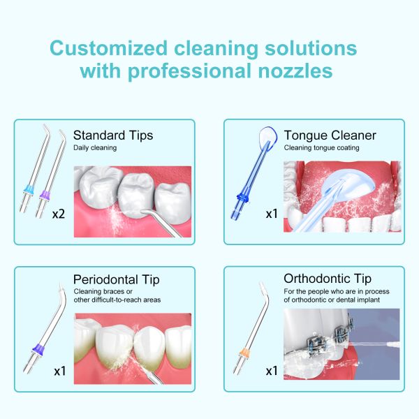 Quality OEM 2025 IPX7 Electric Water Flosser Cordless Oral Irrigator Dental Floss for sale