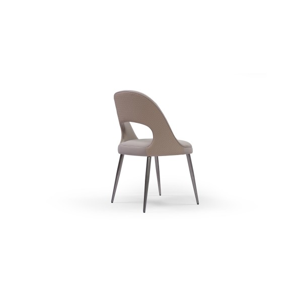Quality Medium Back Dining Chair Wood Metal Armrest For Dining Room for sale