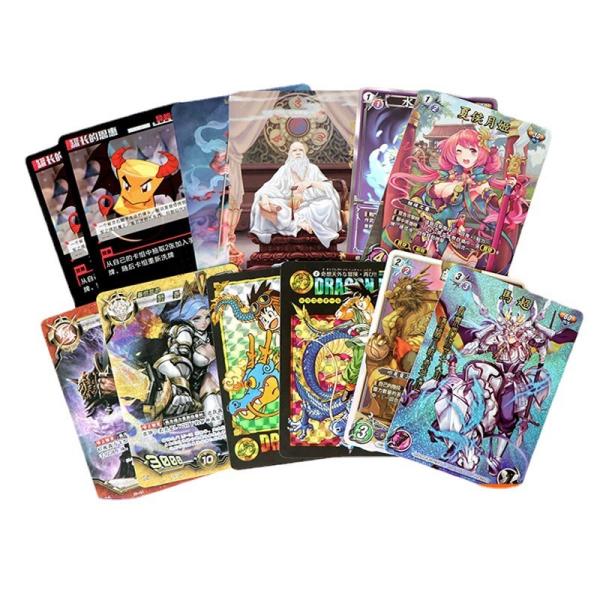 Quality Custom Glow Festival Cartoon Yugioh Playing Game Card Printing 3D Lenticular for sale