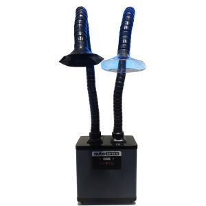 Quality Double Suction Arms 200W Laboratory Fume Extractor Universal Wheels for sale