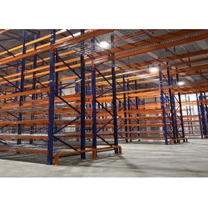 Quality Wire Mesh Heavy Duty Material Racks , Heavy Duty Pallet Storage Racks Stable for sale