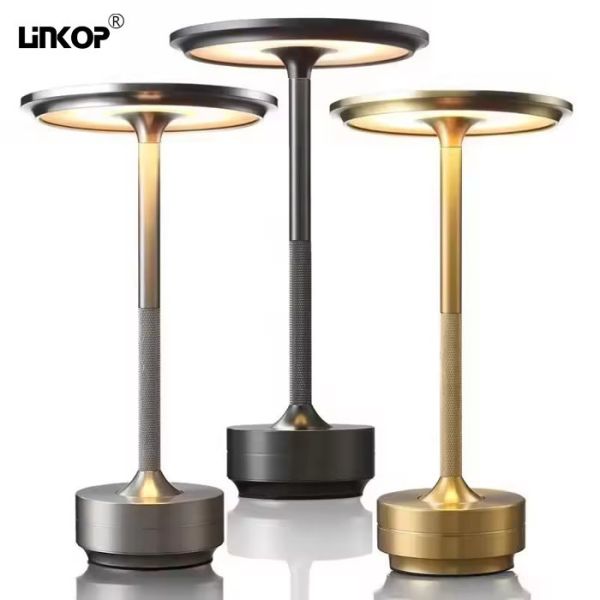 Quality 5v Rechargeable Led Desk Lamp Touch Switch 2000mAh With Three Color Dimming for sale