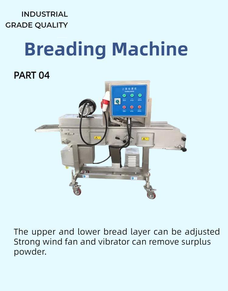 Automatic Battering &amp; Breading Machine Food Processing Line
