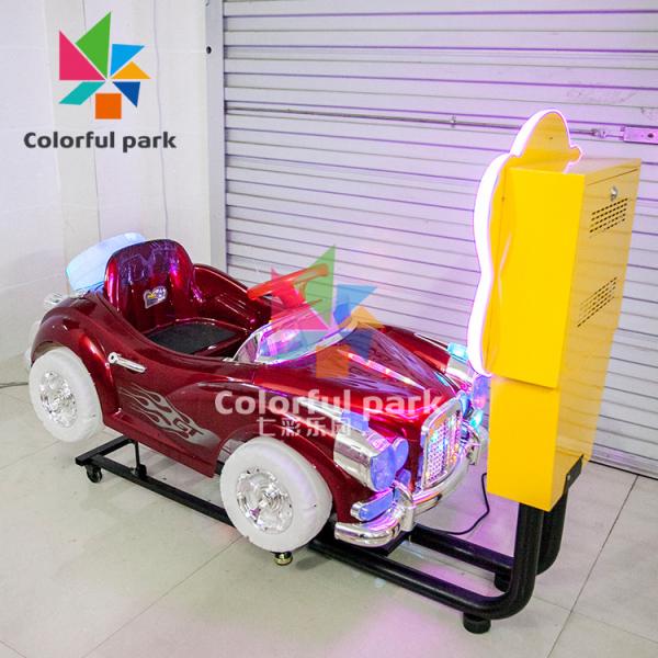 Quality 3D Video Games Kid Arcade Machine , Portable Kiddie Ride Car With LED Lights for sale