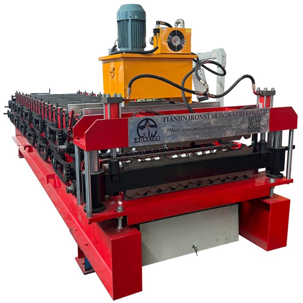Quality 840 trapezoidal sheet and 836 corrugated double layer roll forming machine for for sale