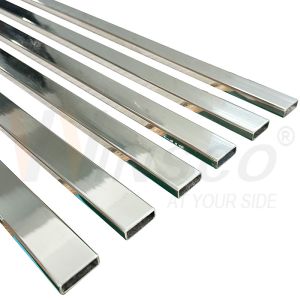 Quality SUS 304 8K Mirror Surface PVD Color Inox Rectangular Tube 30mmx10mm Size 1.2mm 1 for sale