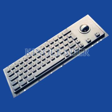 Quality Cherry Key Switch Kiosk Rugged Trackball Keyboard IP65 Panel Mounting for sale