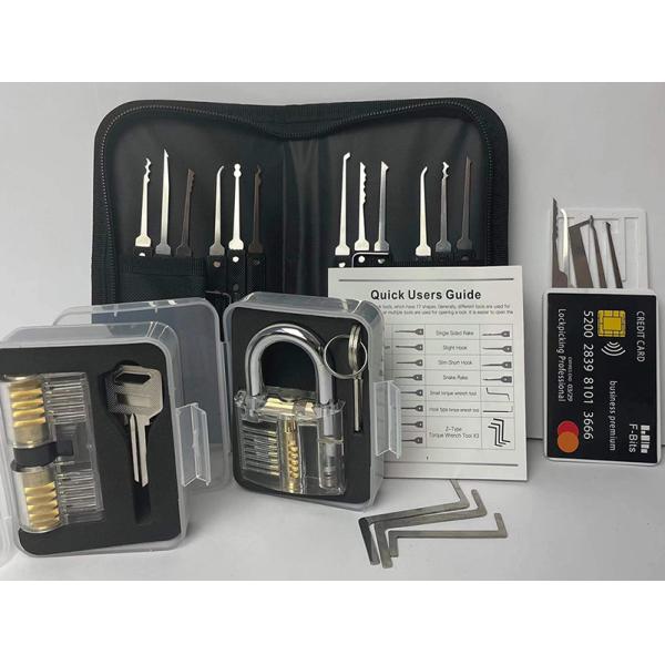 Quality Lock Pick Sets 24PC Hook Lockpick 20pcs House Lock Set for Picking Practice for sale