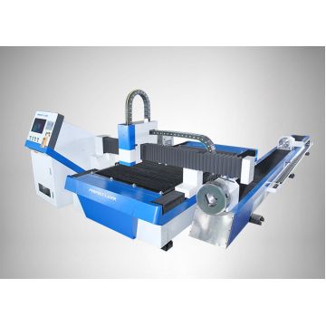 Quality 90 /min Fiber Laser Cutting Machine For Round Metal Pipe / Sheet Cutting，blue for sale