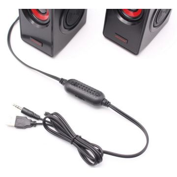 Quality 100HZ-18KHZ Desktop Digital Multimedia Speaker 2.0 Powered By USB Loudspeaker 3 for sale