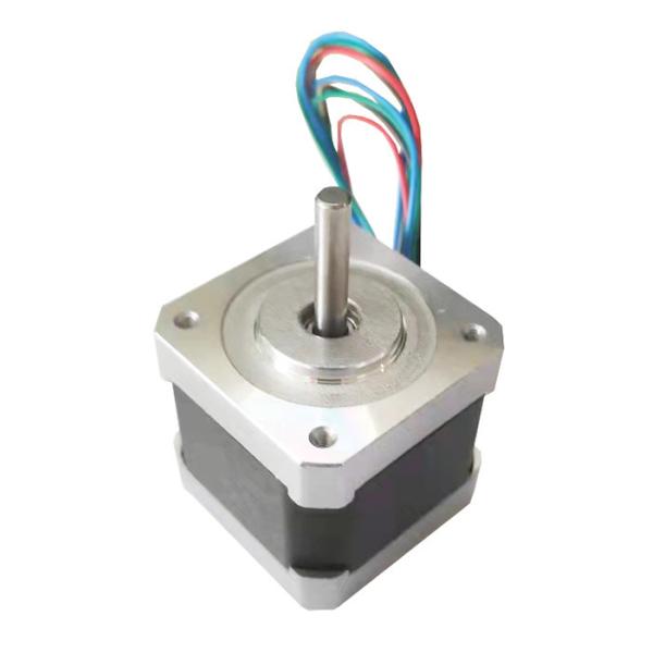 Quality 12 V NEMA17 Hybrid Stepper Motor Length 1.8 Degree With D Shaft for Engineering for sale