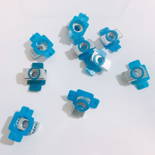 Quality Silver Color SS Strut Channel Spring Nut Cold Rolled 6MM Thickness for sale