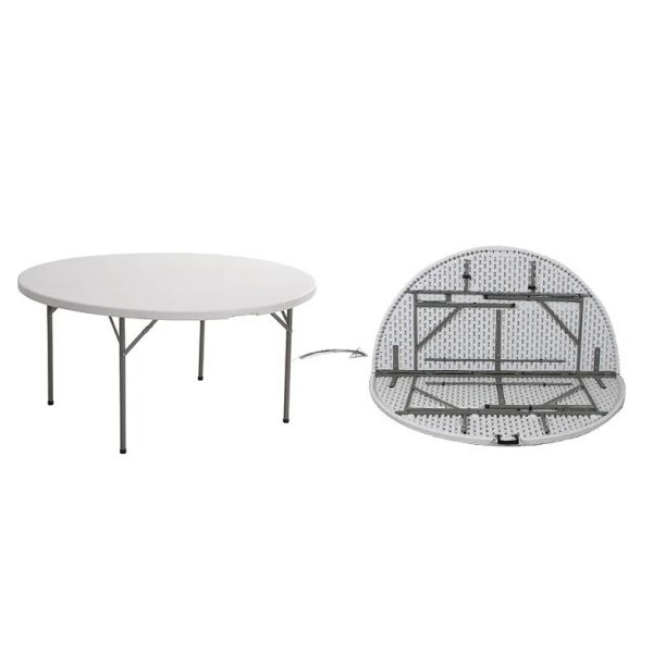 Quality Foldable 150cm Round Table for Events and Parties Made of Durable Plastic for sale