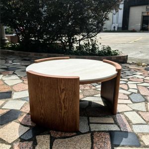Quality Living Room Solid Wood Modern Coffee Table 1000x1000x450mm for sale