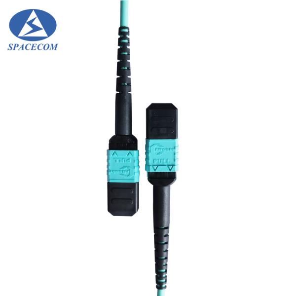 Quality MPT/MPO Fiber Optics Cables 5M OM3 Multi Mode Ultra Low Insertion Loss for sale
