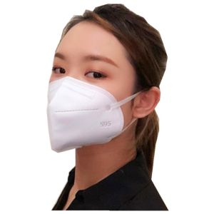 Quality Comfortable FFP2 Respirator Mask Vertical Fold Flat Antivirus N95 Disposable for sale
