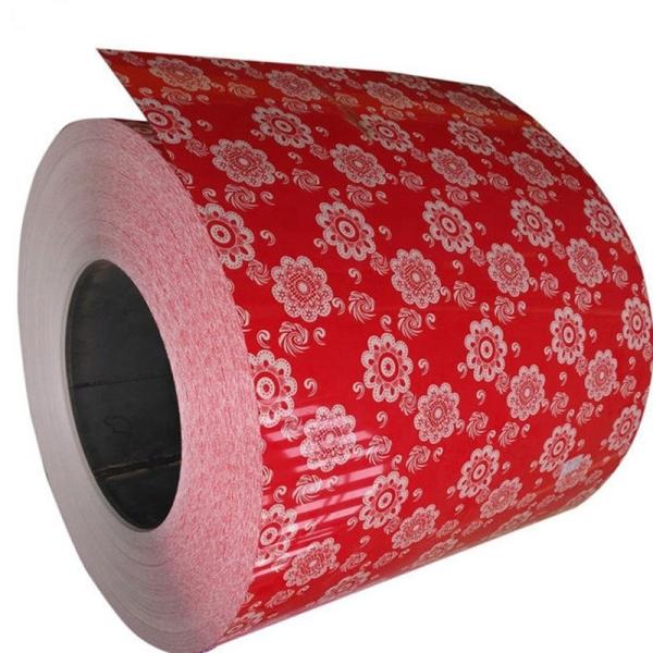 Quality Flat Color Coated Galvanized Steel Coil 1000mm - 12000mm Prepainted Color Coated Steel Coil for sale