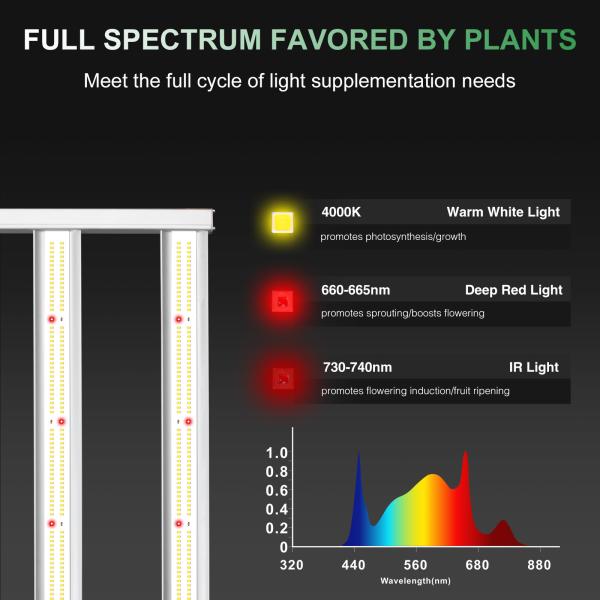 Quality 480W High PPFDHydroponics LED Grow Lights For Agricultural Growth for sale