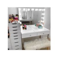 Quality RoHS LED Hollywood Mirror Dressing Table Desk Adjustable for sale