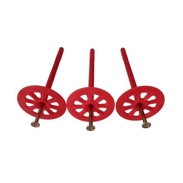 Quality Durable red Hammer In Plastic Insulation Fixings For House Wall for sale